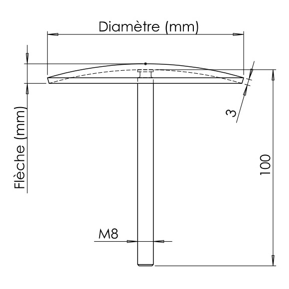 Clou pour passage piéton en inox, clou pour passage piéton à sceller ou ...